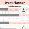 Gala Event Planner Google Sheets Spreadsheet Template for Fundraising ...