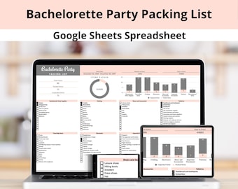 Bachelorette Party Packing List - Etsy