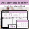 Assignment Planner Template Google Sheets Spreadsheet, Student ...