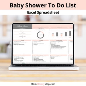Baby Shower Checklist Template, Shower Planner List, Babyshower Event to Do List, Checklist for ...