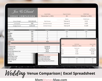 Wedding Venue Comparison Chart Printable Wedding Planner - Etsy Hong Kong