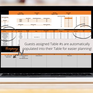 Gala Event Planner Google Sheets Spreadsheet Template for Fundraising ...