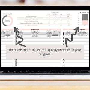 Assignment Tracker Google Sheets Spreadsheet Template | Homework ...