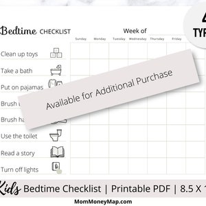 Kids Morning Routine Kids Morning Checklist Morning Routine Chart for ...