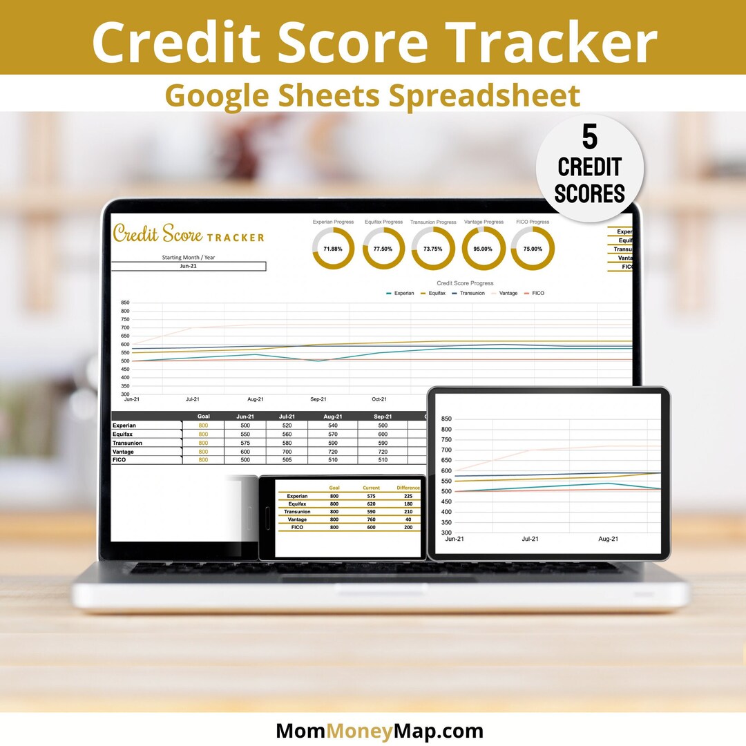 Credit Score Tracker Log to Help Boost, Improve, Repair and Fix a Bad ...