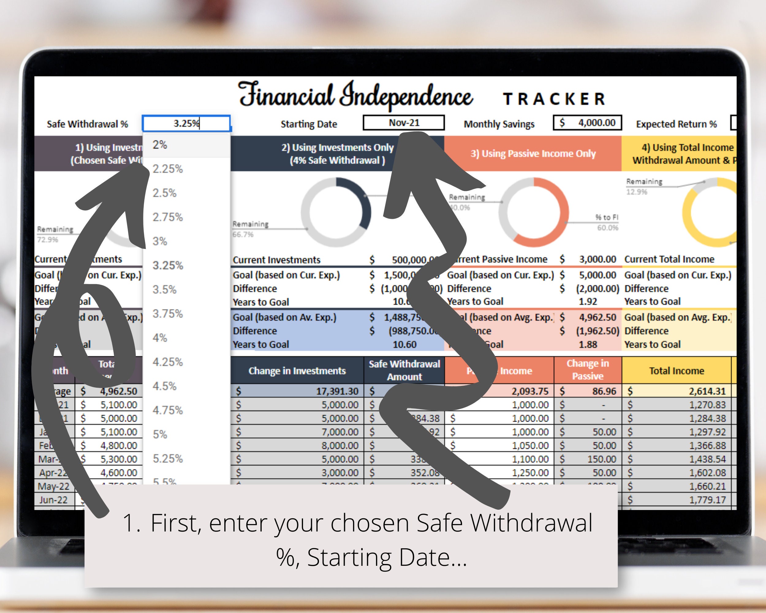FIRE Tracker | Retire Early Calculator | Calculate Your Retirement ...