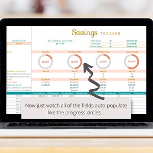 Monthly Savings Tracker Excel Spreadsheet Template, Track up to 20 ...