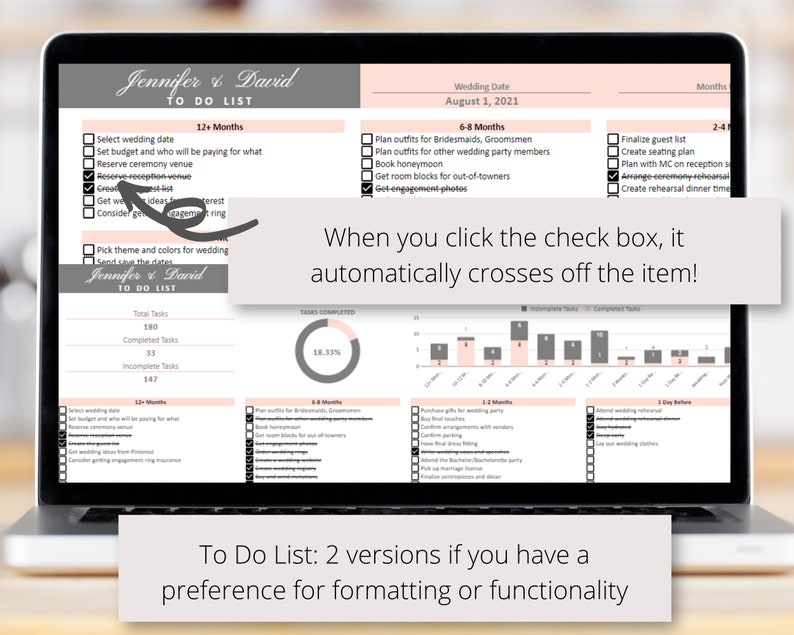 Wedding Planning Google Sheets Spreadsheet Wedding Planner - Etsy