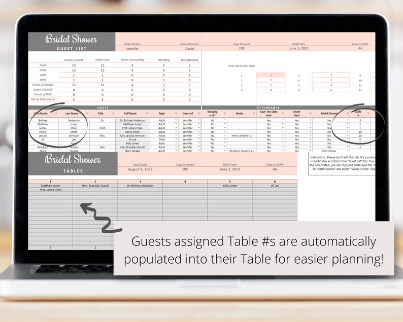 Plan a Bridal Shower With This Bridal Shower Plan Template, Bridal ...