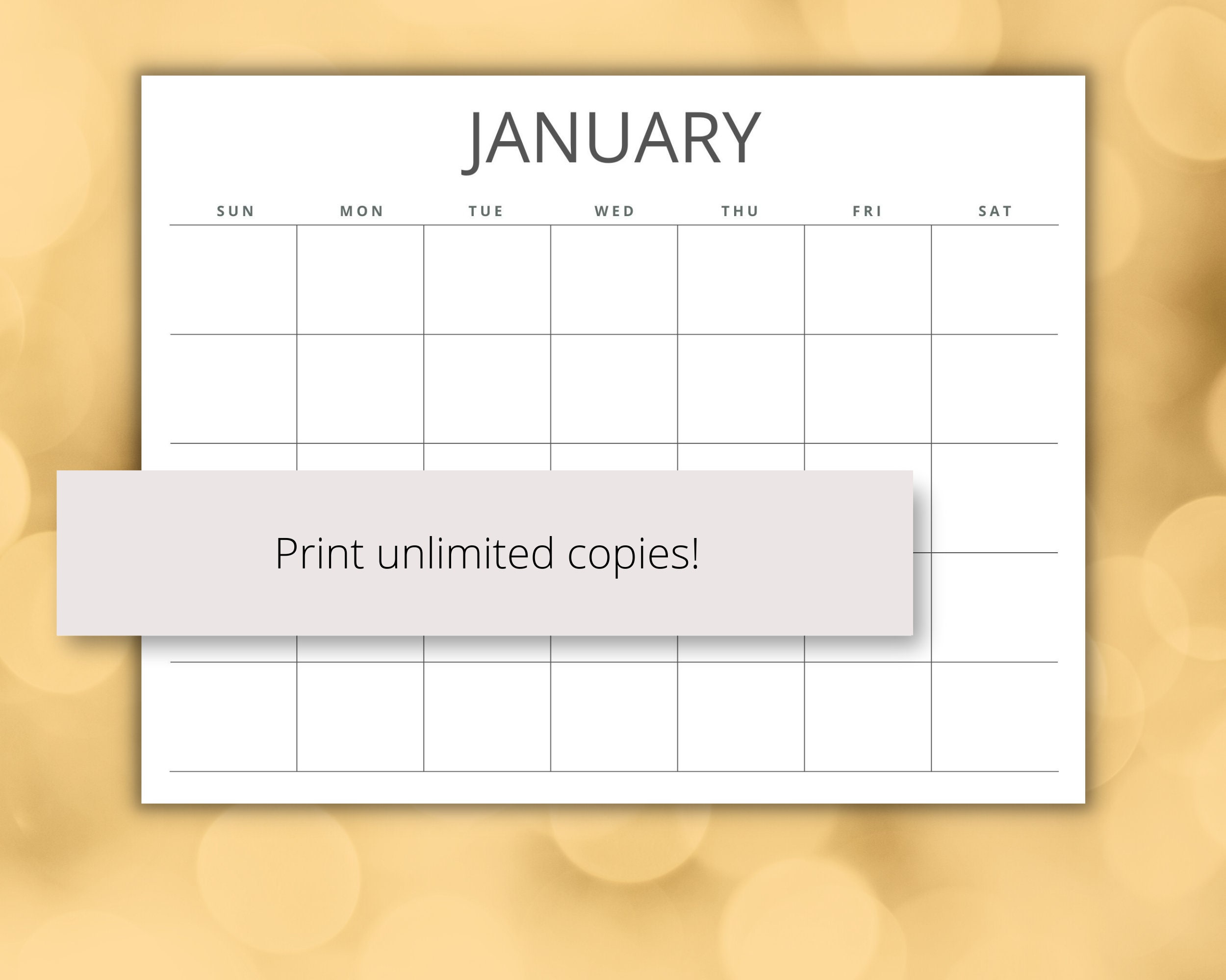 Blank Monthly Calendar Template Printable, Blank Calendar Pages Monday ...