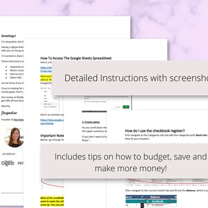 Checkbook Register Google Sheets Spreadsheet | Track Your Bank Accounts ...