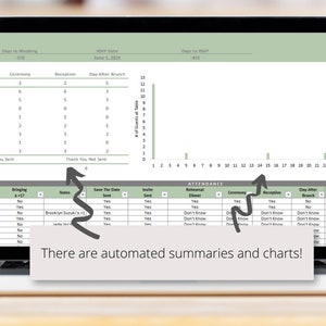 Wedding Planner Excel Spreadsheet Template, Useful Engagement Gift Idea ...