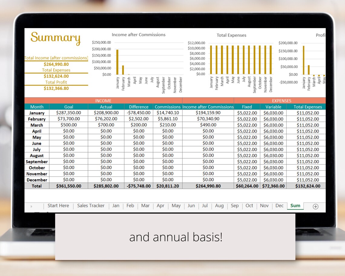 Business Income and Expenses Excel Spreadsheet Template - Etsy Canada