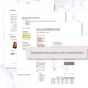 Wedding Guest List Tracker Template | Excel Spreadsheet | Track ...