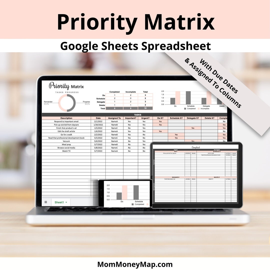 Task List Planner, Task Organizer for Prioritizing and Time Management ...