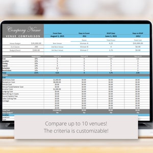 Fundraiser Event Planner Digital Excel Spreadsheet Template for Nonprofit or Corporate ...