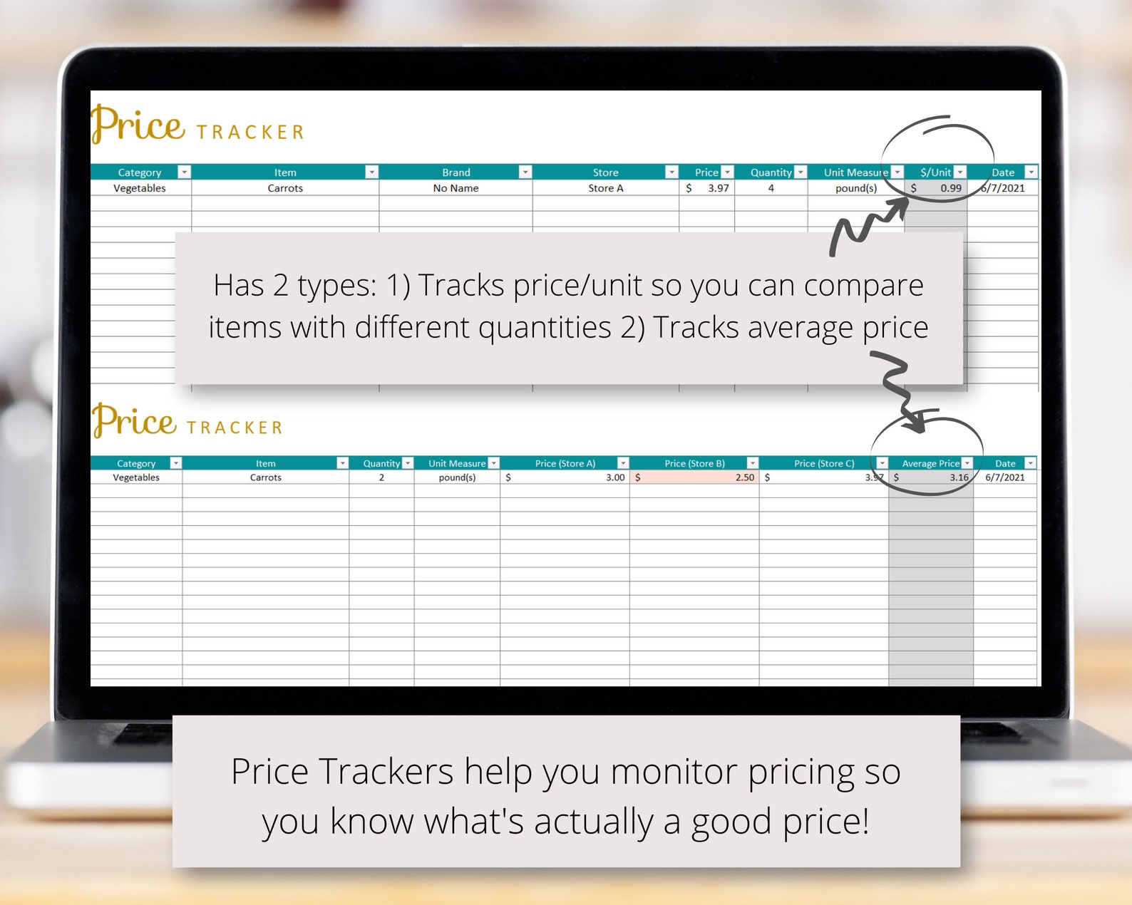Weekly Meal Planner Excel Spreadsheet Template With Editable Snacks