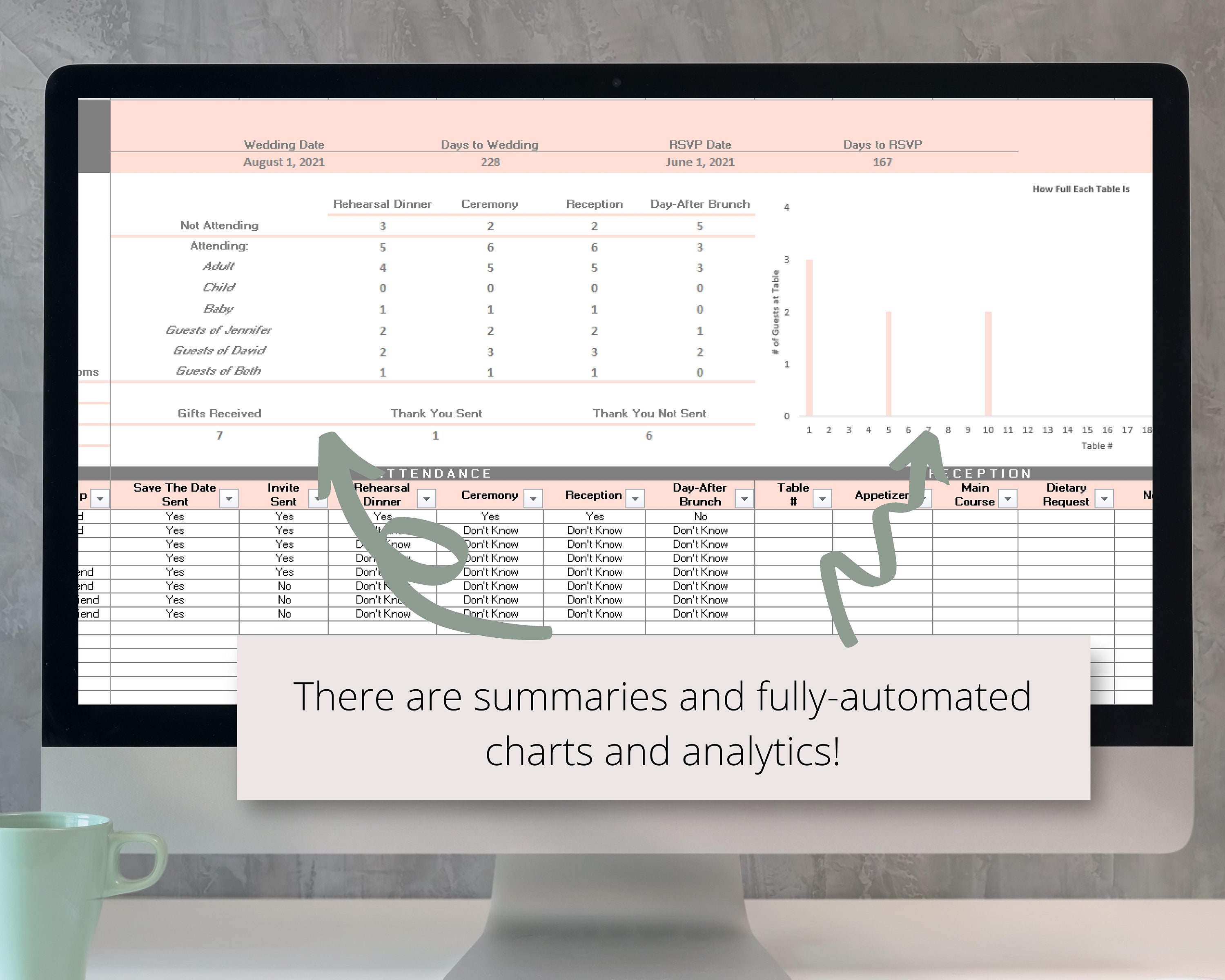 Wedding Planning Excel Spreadsheet Bundle Wedding Planner | Etsy
