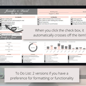 Wedding Planning Google Sheets Spreadsheet Wedding Planner | Etsy