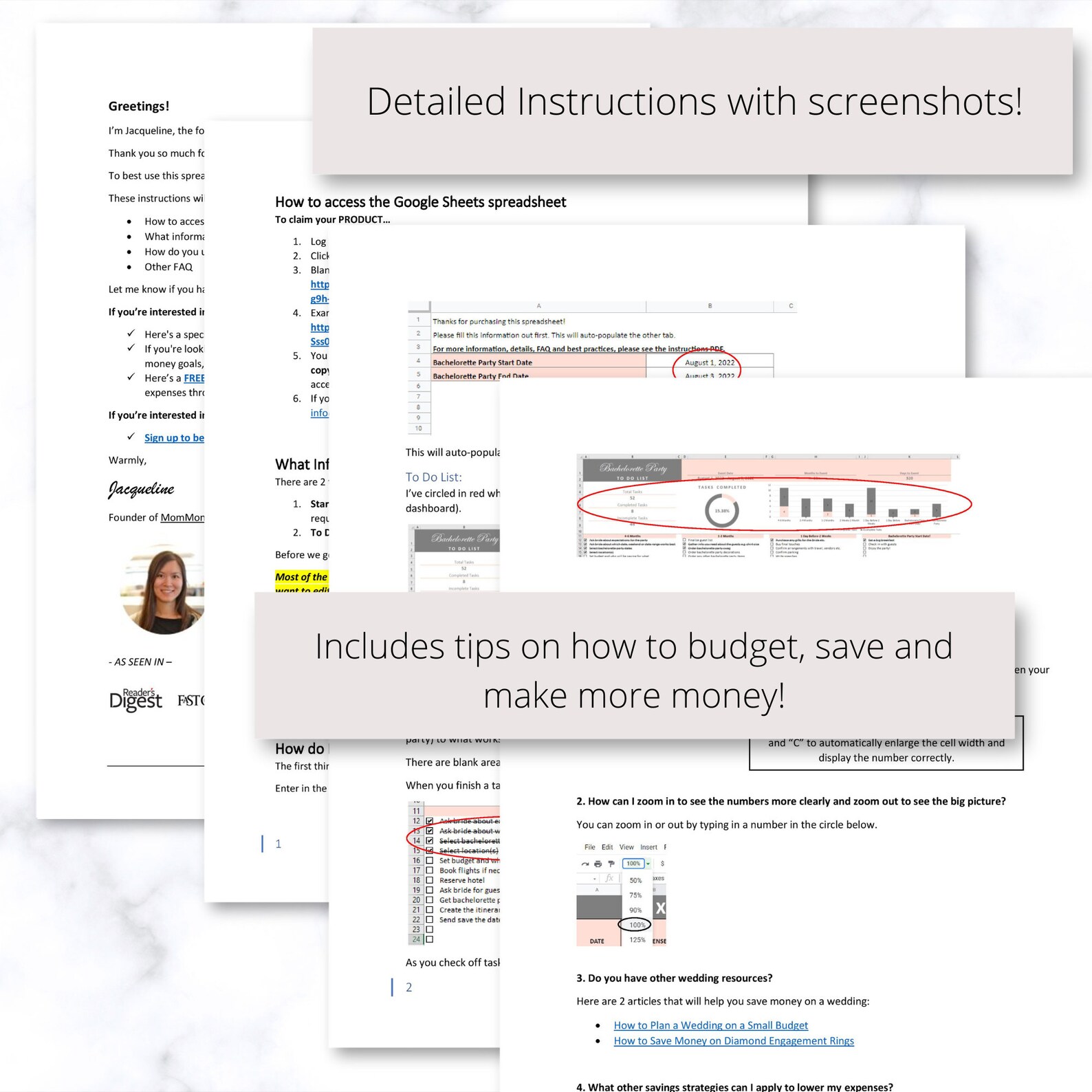 Bachelorette Budget Google Sheets Spreadsheet to Plan Your Bach Party ...
