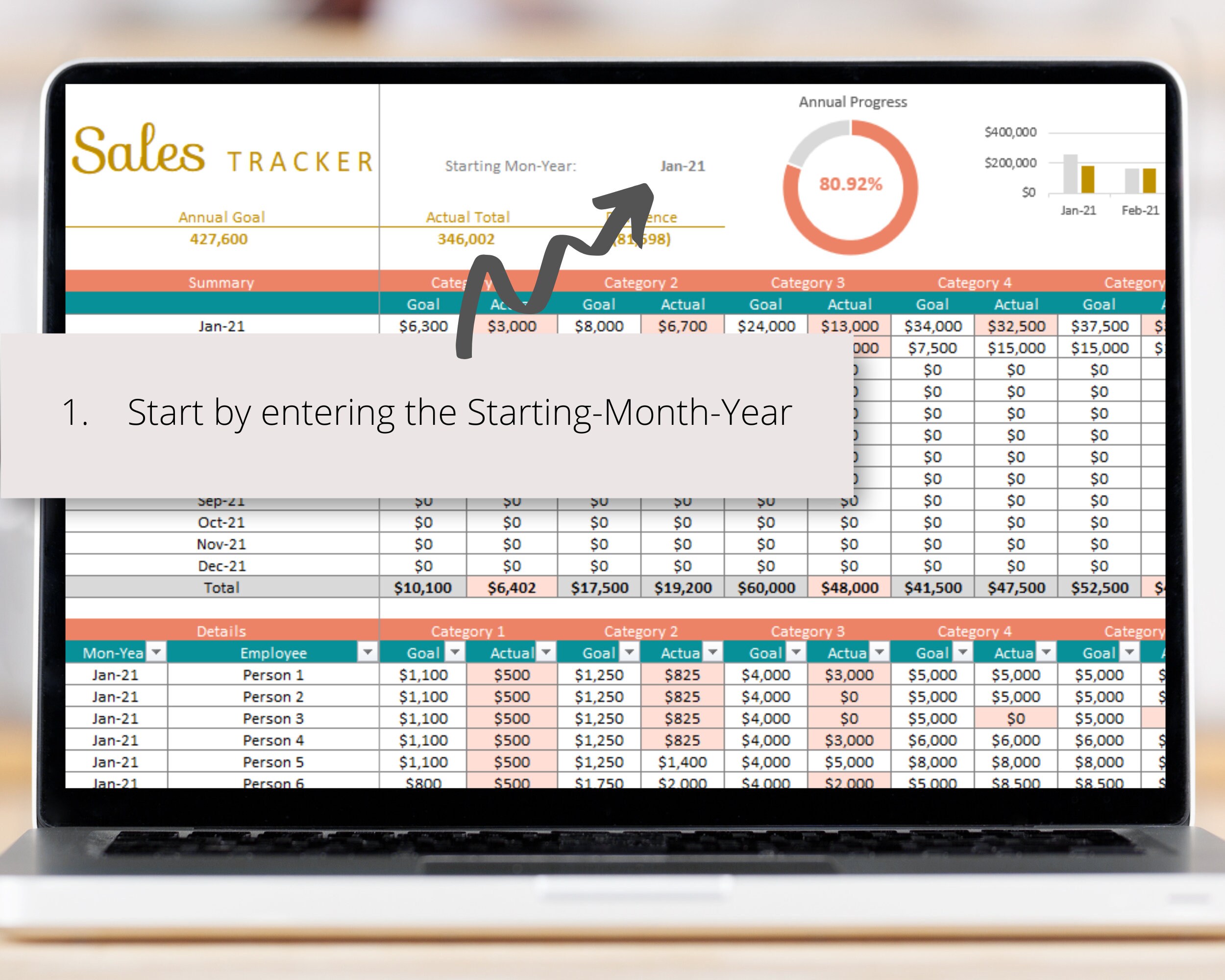 Sales Tracker Excel Spreadsheet, Sales Tracking Template Form to Log ...