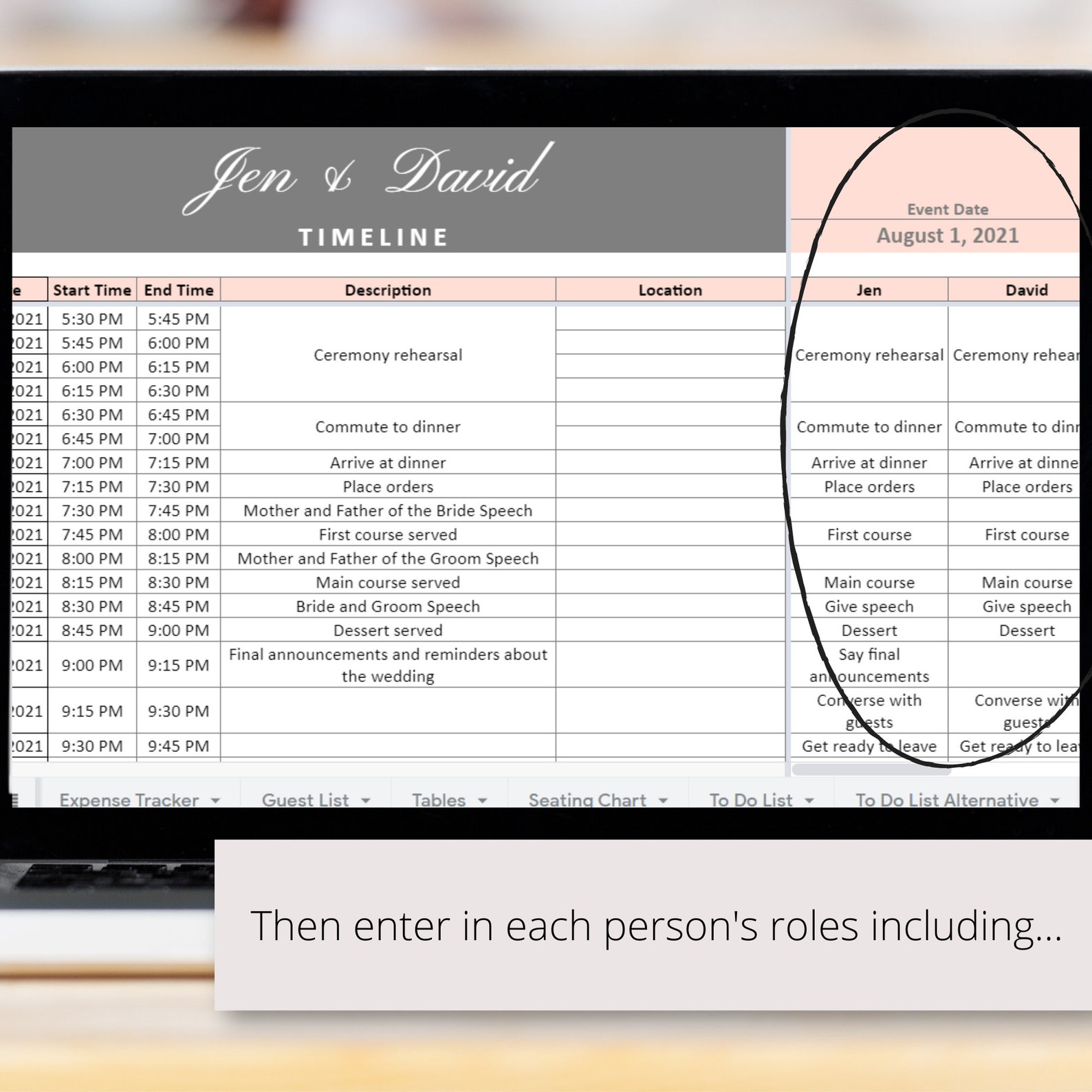Wedding Day Timeline Schedule Google Sheets Spreadsheet | Wedding ...