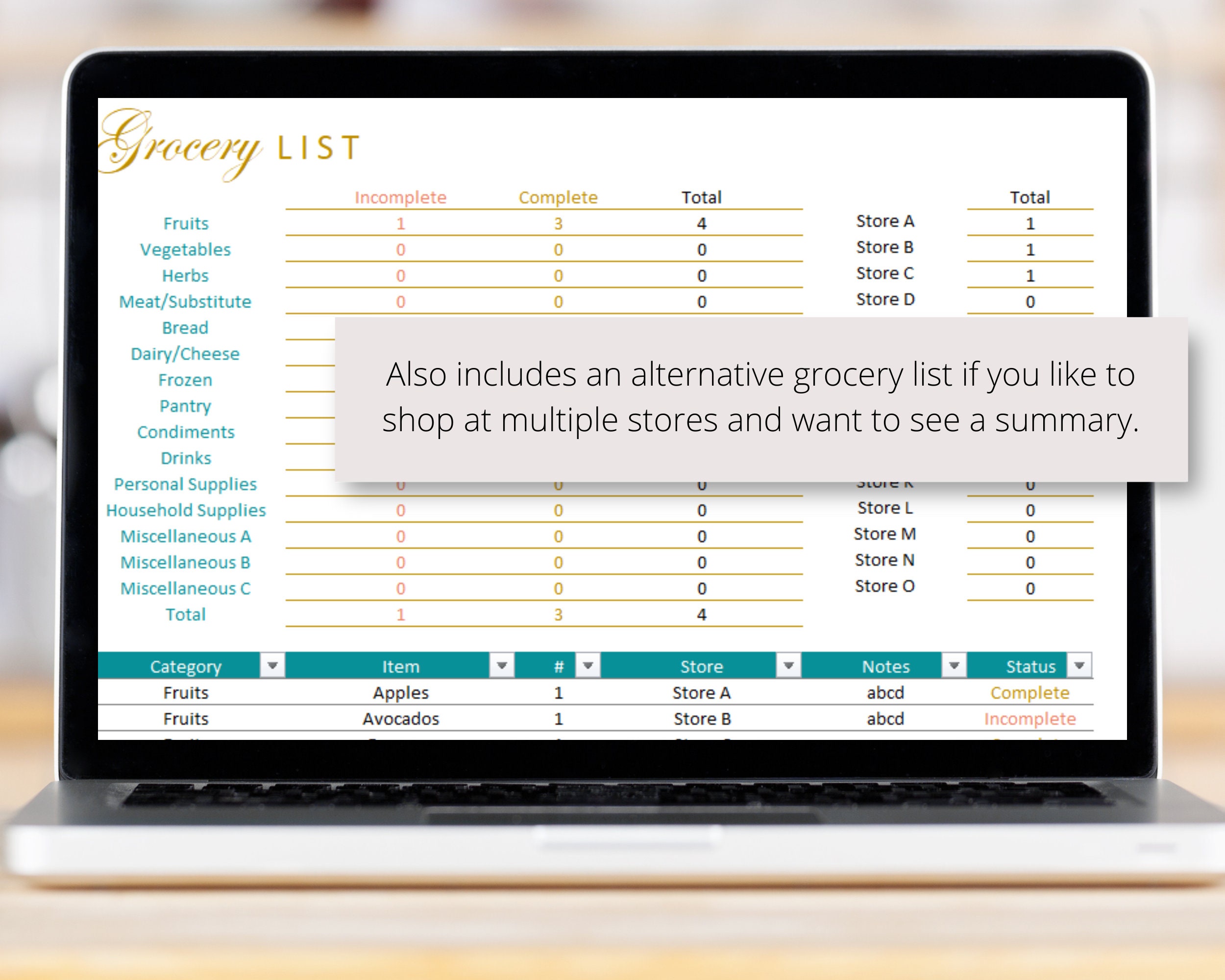 Excel Meal Planner | Plan Your Meals With This Meal Planning ...