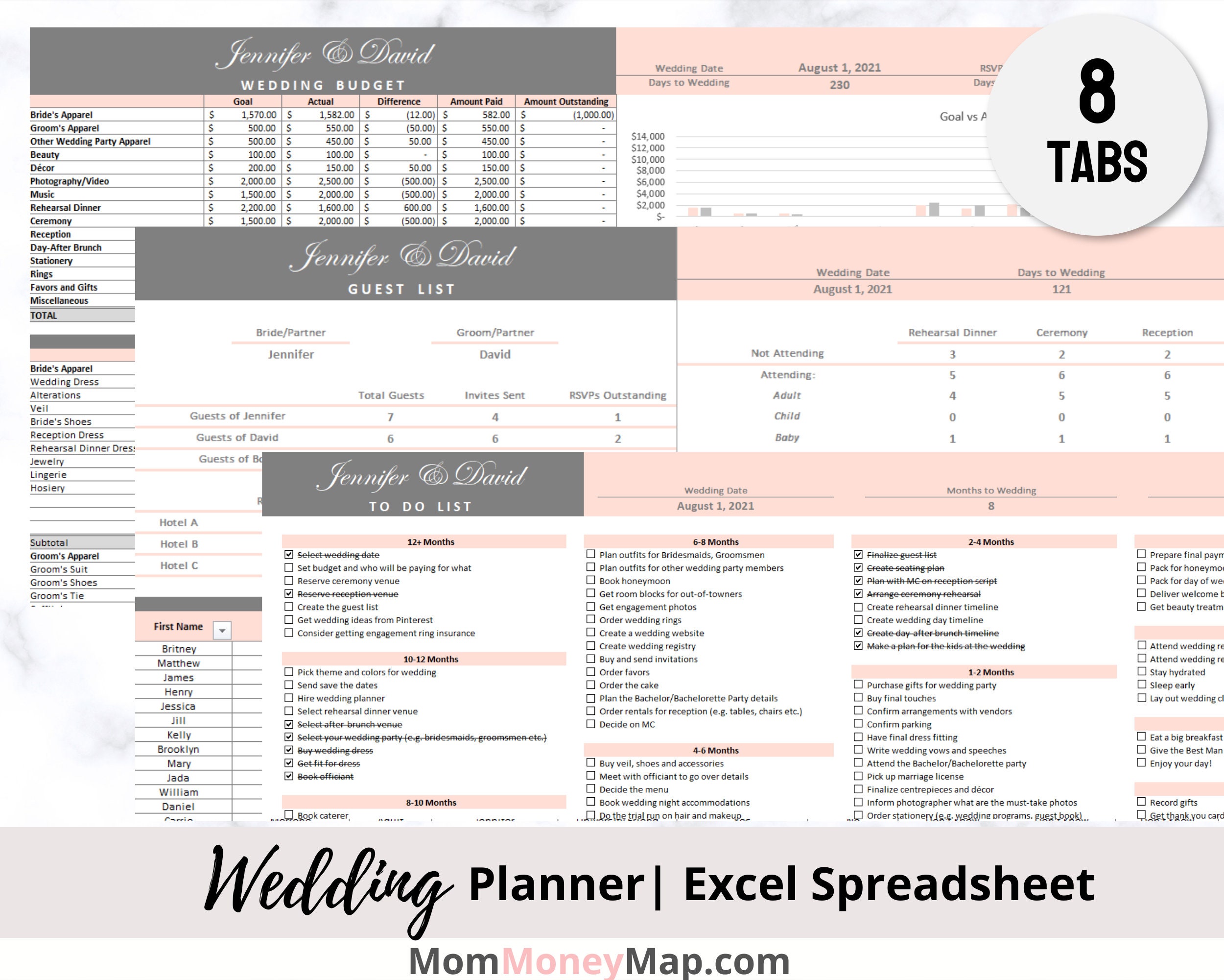 Excel Wedding Budget Planner Spreadsheet Basic Version Lupon gov ph