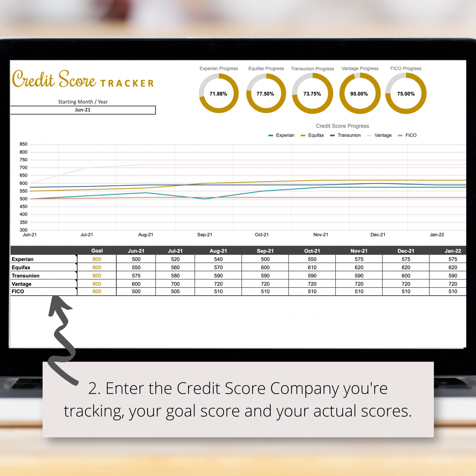 Credit Score Tracker Log to Help Boost, Improve, Repair and Fix a Bad ...