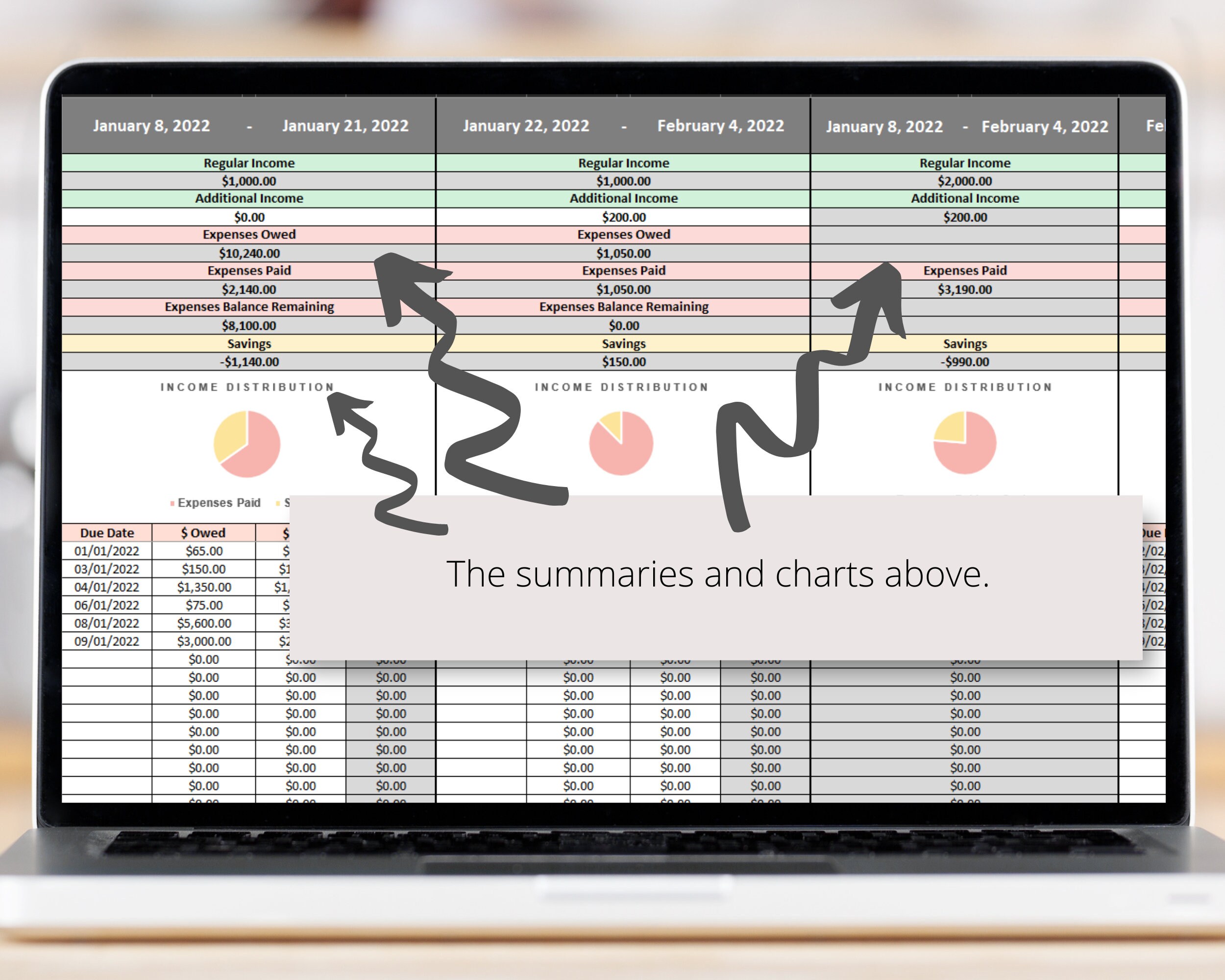 Biweekly Paycheck Planner Excel Spreadsheet Plan Your - Etsy