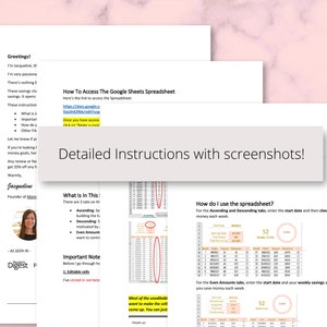 52 Week Savings Challenge Google Sheets Template | Stay Motivated to ...