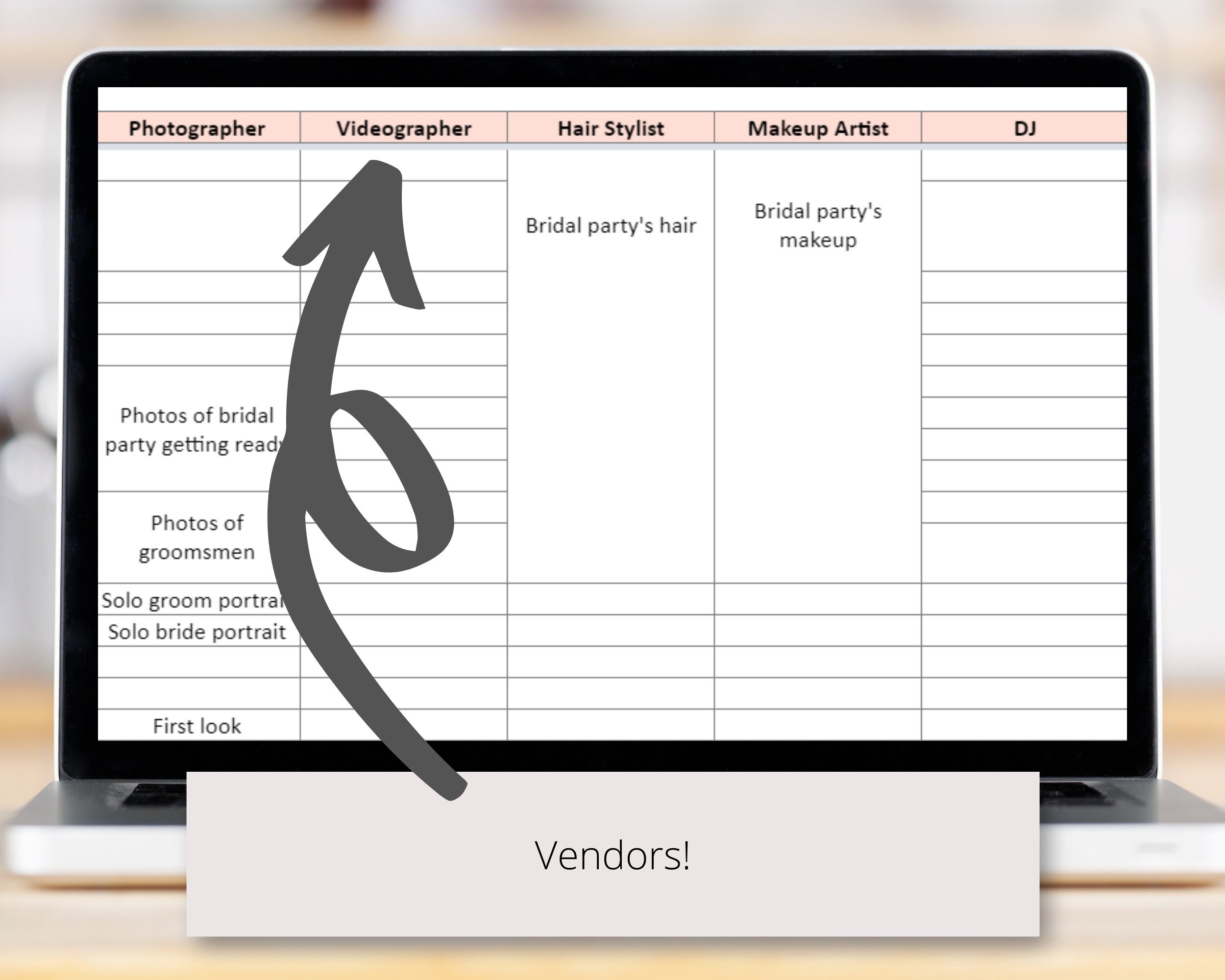 Wedding Event Timeline Excel Spreadsheet Wedding Itinerary - Etsy Canada