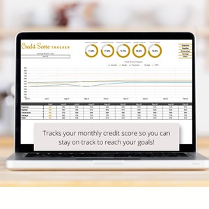 Credit Score Tracker Log to Help Boost, Improve, Repair and Fix a Bad ...