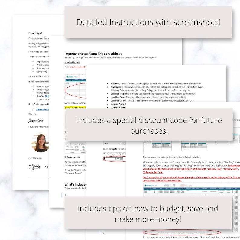 Trust Account Ledger Register With Monthly and Annual Summaries Excel ...