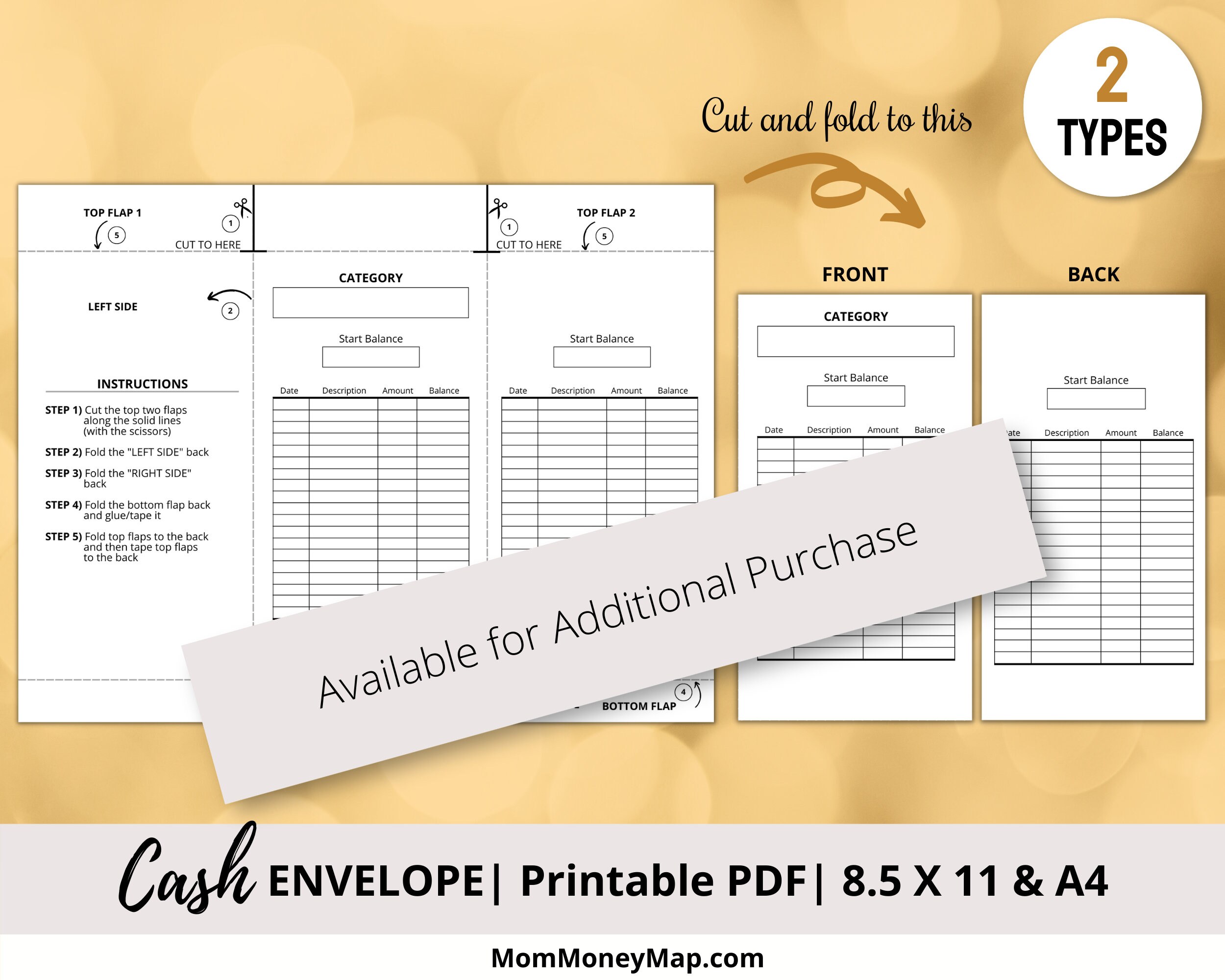Cash Breakdown Sheet Printable PDF, Money Breakdown Form by ...