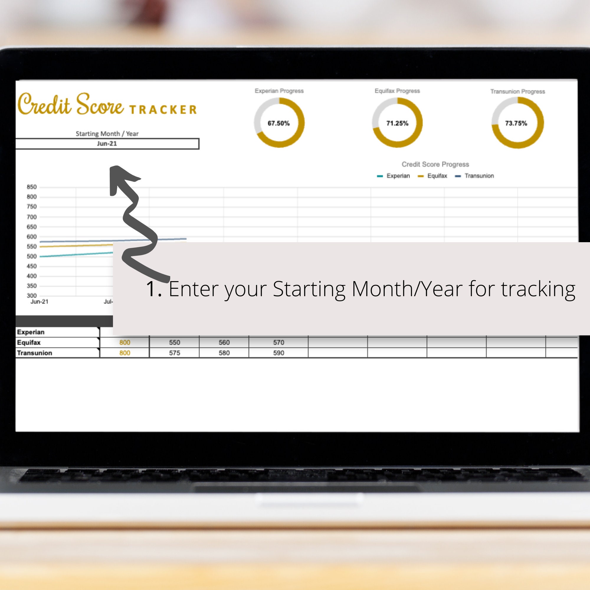 Credit Score Log Tracker to Help Boost, Improve, Repair and Fix a Bad ...