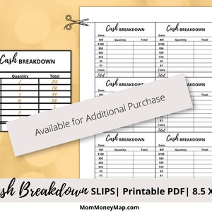 Cash Breakdown Sheet Printable PDF, Money Breakdown Form by ...