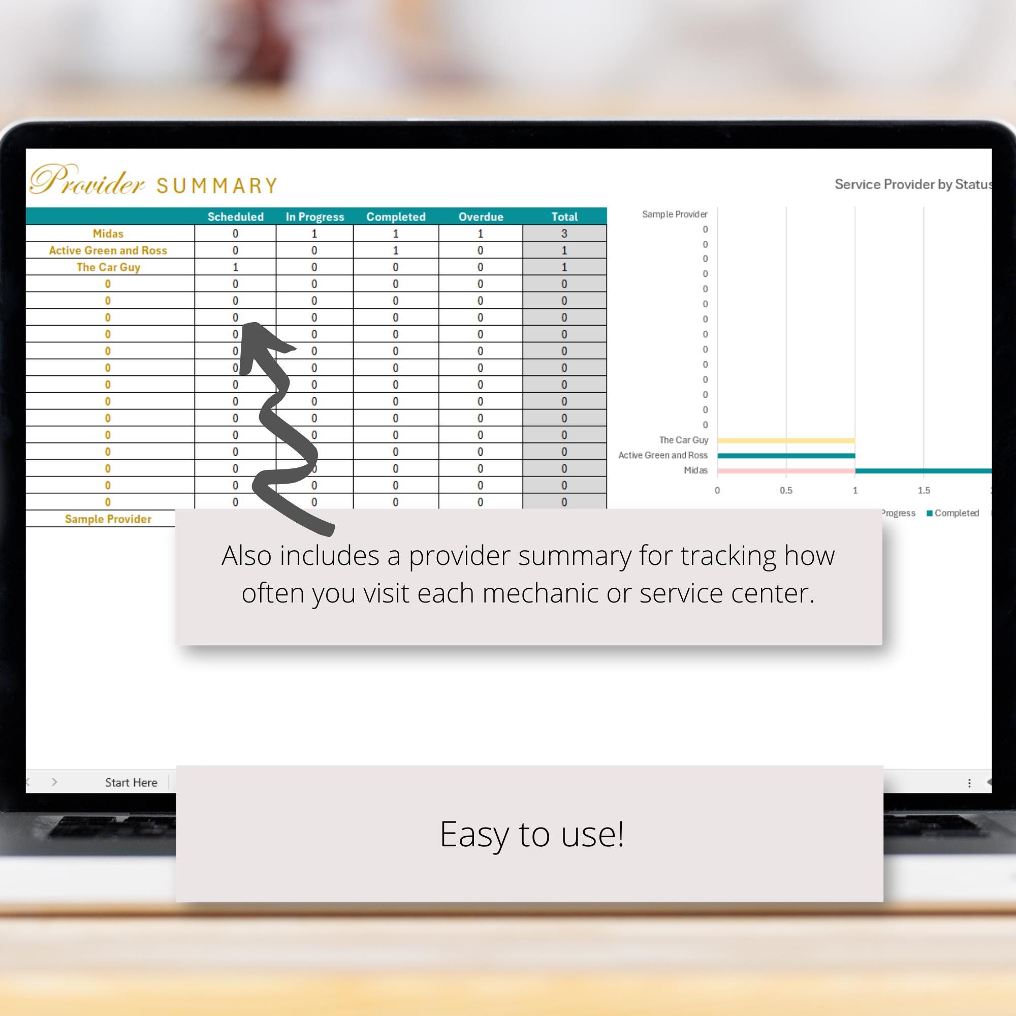 Vehicle Maintenance Log Excel Spreadsheet With Monthly, Category ...