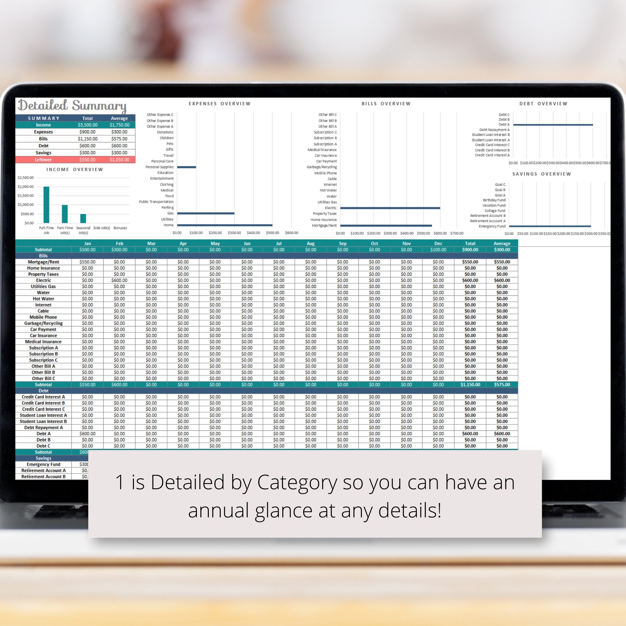 Checkbook Register and Monthly Budget Bundle Excel Spreadsheet With ...