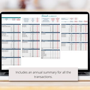 Trust Account Ledger Register With Monthly and Annual Summaries Excel ...
