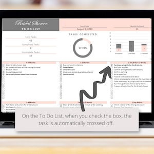 Bridal Shower Planner Excel Spreadsheet Template, Bridal Shower Party ...