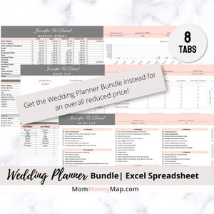 Wedding Guest List Tracker Template | Excel Spreadsheet | Track ...