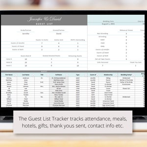 Wedding Planning Excel Spreadsheet Template Digital Download, Best ...
