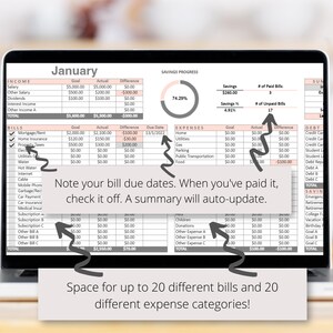 Monthly Budget Apple Numbers Spreadsheet Template, Track and Plan Your ...