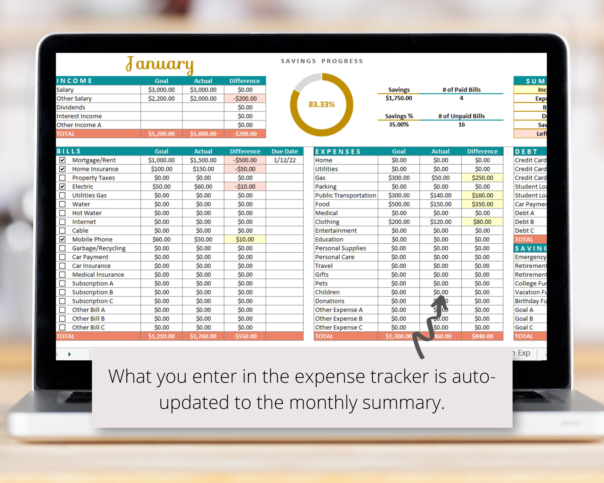 Simple Budget Spreadsheet Excel Template for Easy Budgeting - Etsy