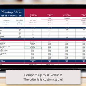Fundraiser Event Planner Digital Excel Spreadsheet Template - Etsy