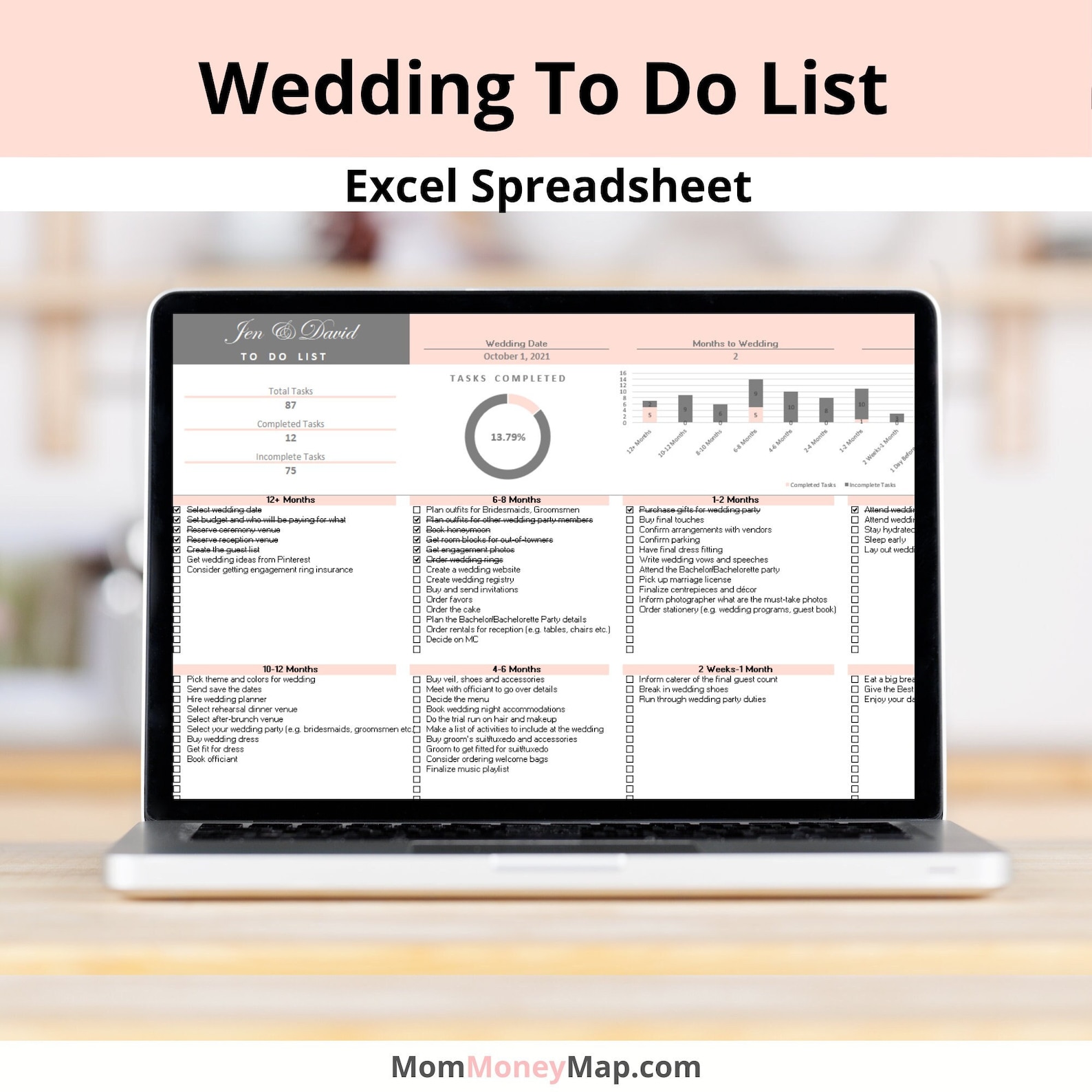 Wedding Plan Checklist Excel Spreadsheet Wedding Plan List to Do to ...
