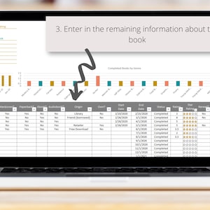 Reading Log Tracker Excel Spreadsheet | Track Your Books With This Book ...