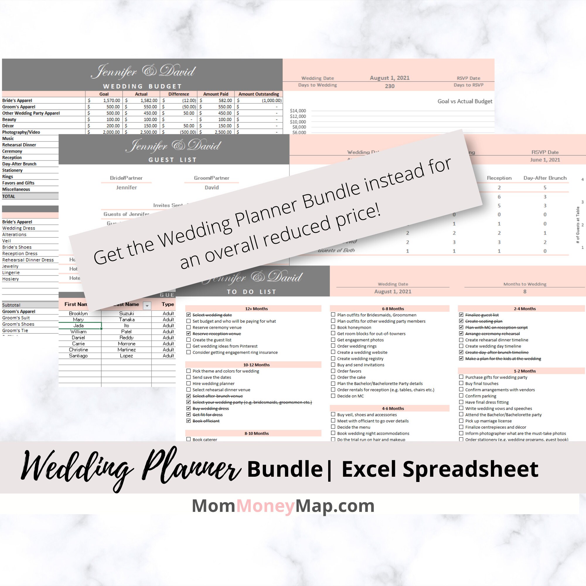 Wedding Venue Comparison Excel Spreadsheet | Compare Wedding Venues ...