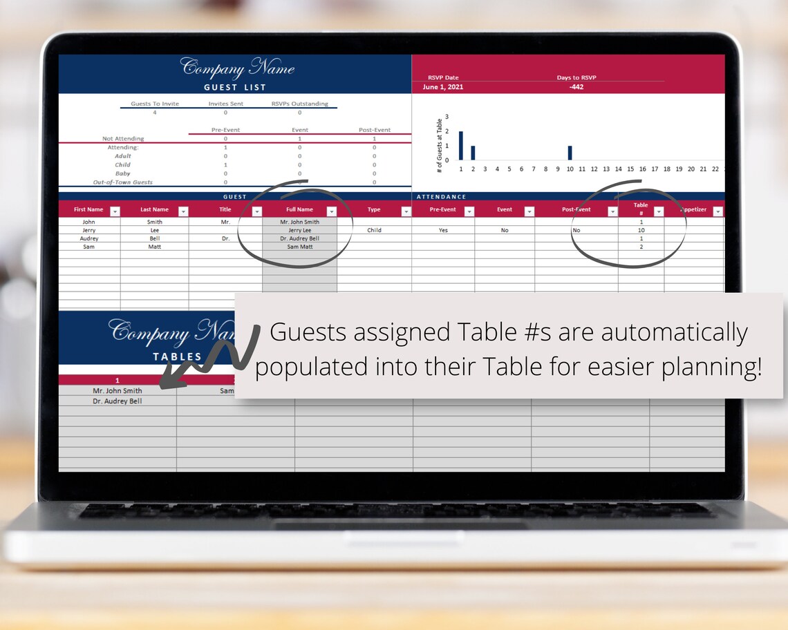 Fundraiser Event Planner Digital Excel Spreadsheet Template - Etsy
